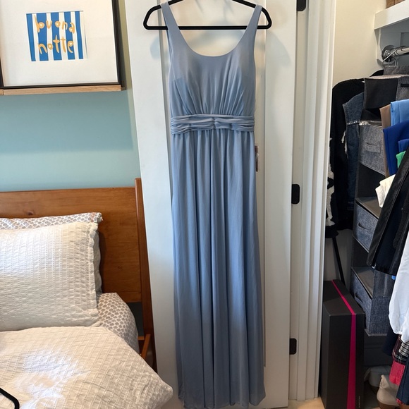 Birdy Grey | Dresses | Birdy Grey Dusty Blue Bridesmaids Dress | Poshmark